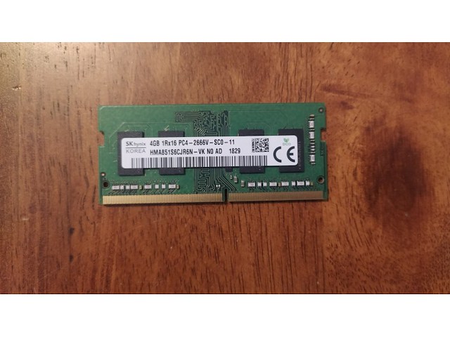 Ram memorija DDR4 Hynix 4GB , 2666Mhz