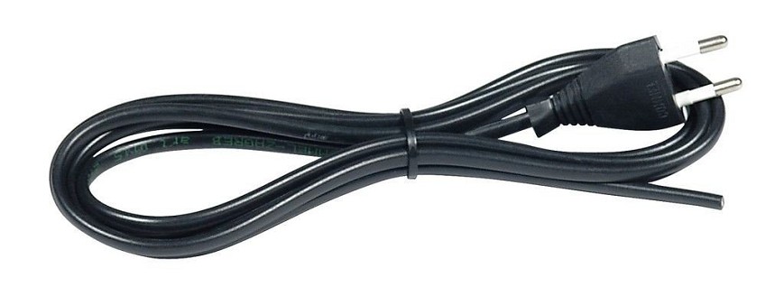 Kabel prik. crna H03VVH2-F 2x0.75L=2m