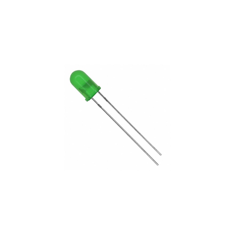 LED-dioda 5mm zelena 2mA