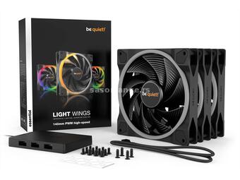Case Cooler Triple-Pack Be Quiet Light Wings ARGB LED 140mm PWM high-speed BL079