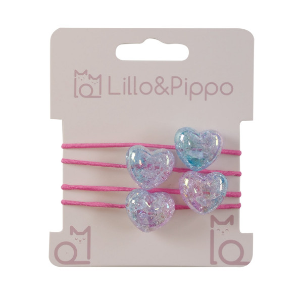 Lillo&Pippo gumica za kosu srca