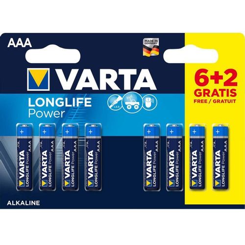 VARTA-4903SO AAA 1.5V LR03 MN2400, PAK8 CK, ALKALNE baterije LONGLIFE POWER