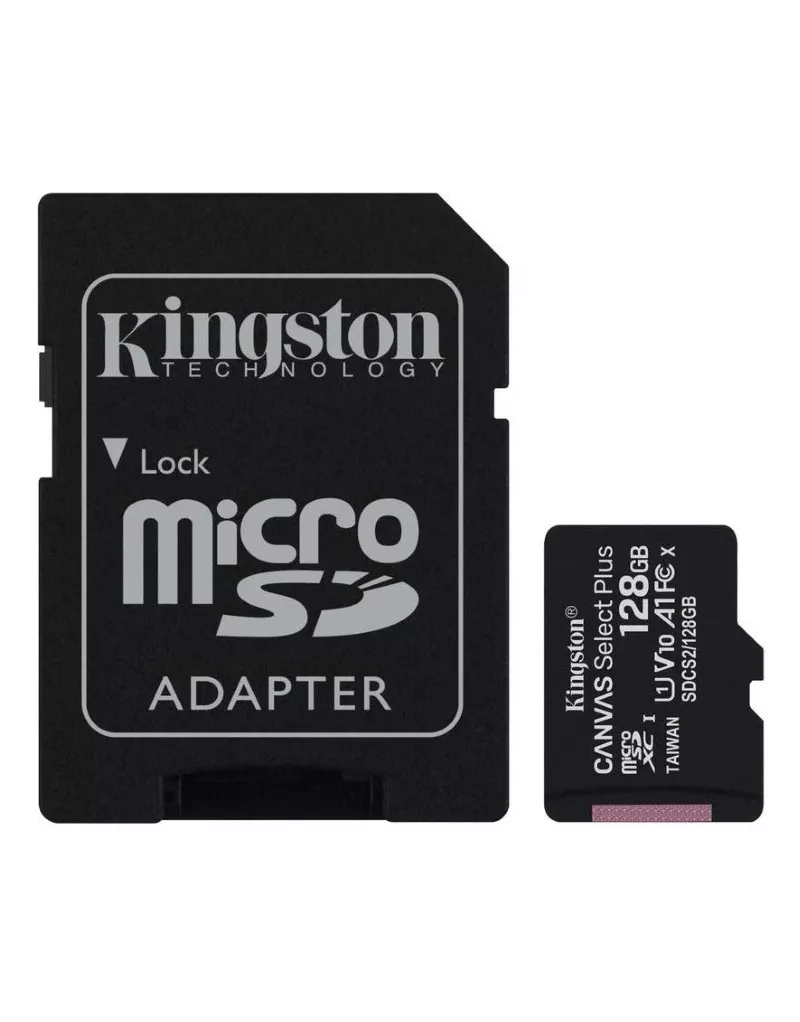 KINGSTON Memorijska kartica A1 MicroSDXC 128GB 100R class 10 SDCS2/128GB + adapter