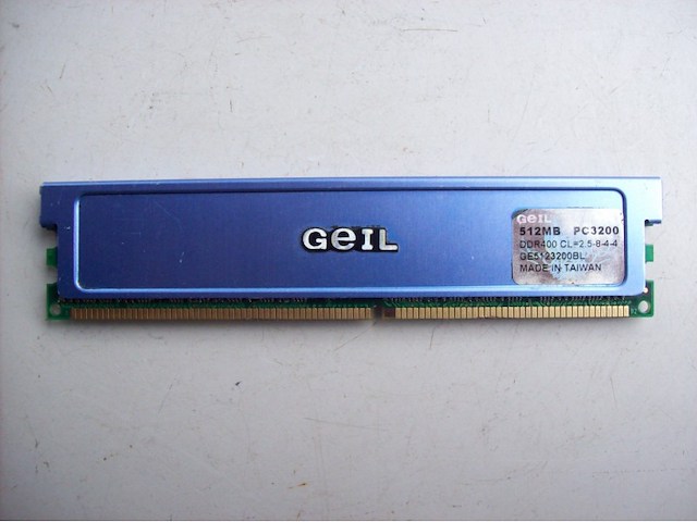 512Mb ddr1 GEIL na 400 Mhz - oklopljena