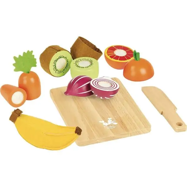 Drveno voće i povrće sa daskom za seckanje – Vilac