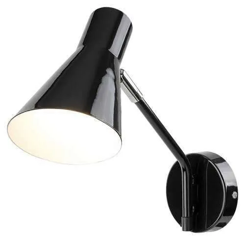 Zidna lampa Alfons E27 1x MAX 25 crna