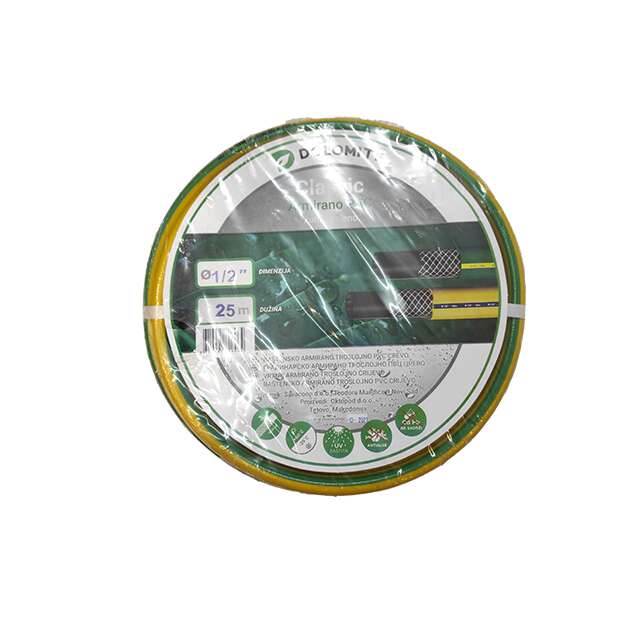 Armirano pvc crevo žuto 1/2C 50m-Dolomite