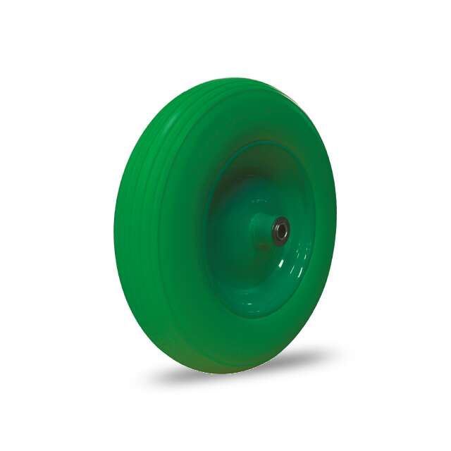 Točak za kolica zeleni 3,50-8 puna guma