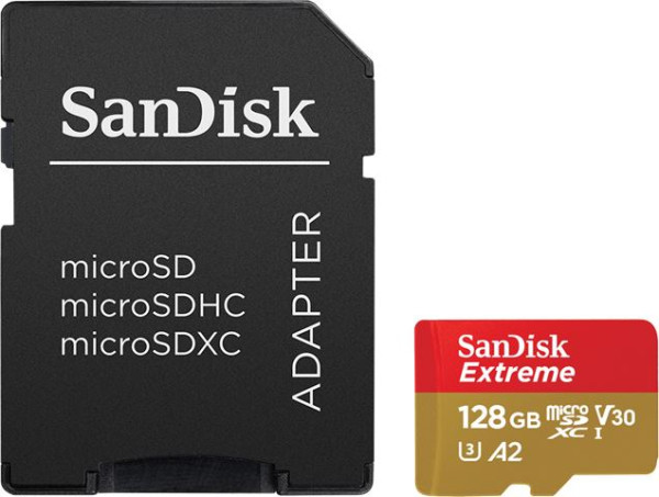 Memorijska kartica SanDisk Extreme microSDXC, A2, V30, U3 128GB