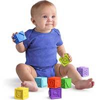 Bright Starts™ Gumene kocke za bebe Kaleido Cubes 9 komada 12616