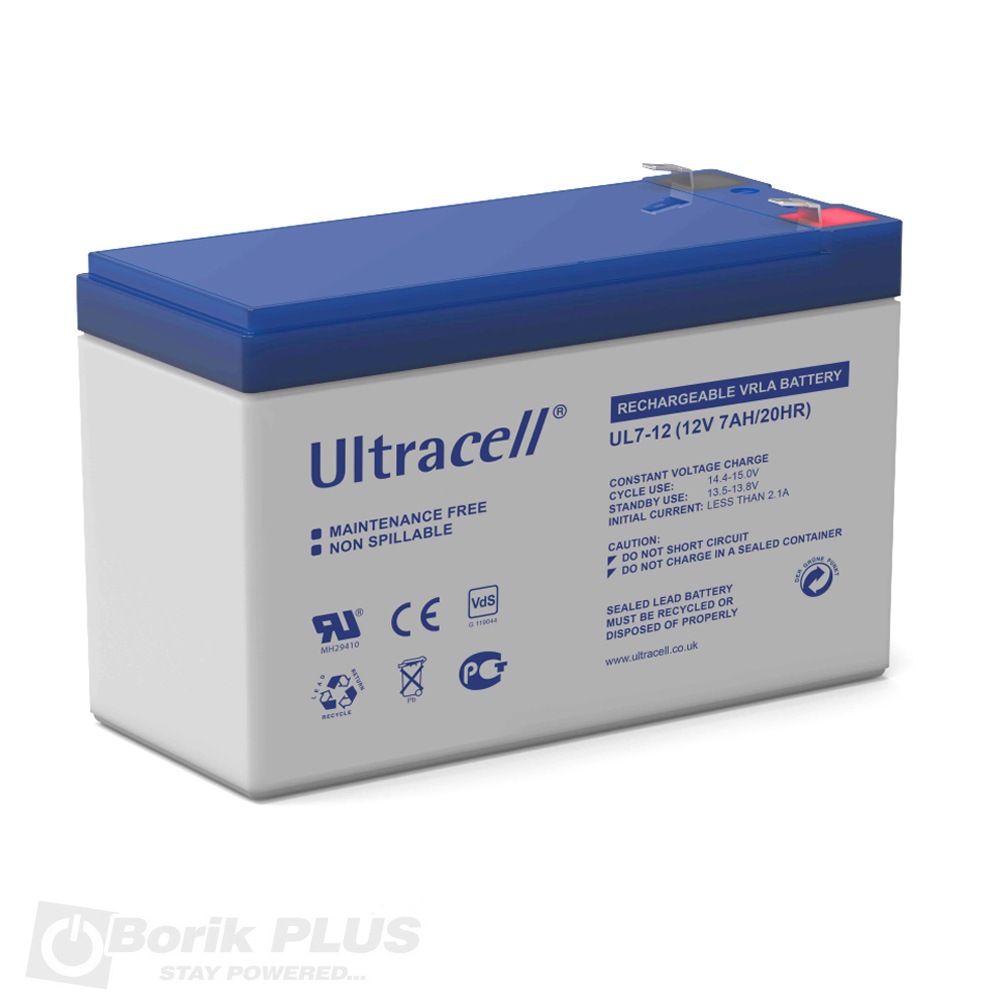 Ultracell UL7-12 Olovna VRLA baterija 12V 7Ah