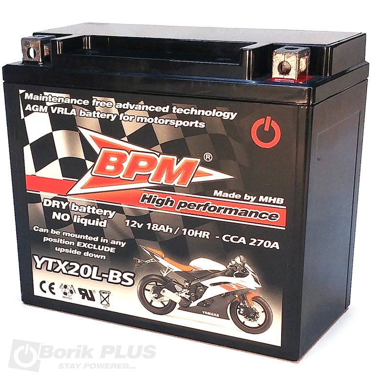 BPM Olovna AGM VRLA baterija YTX20L-BS