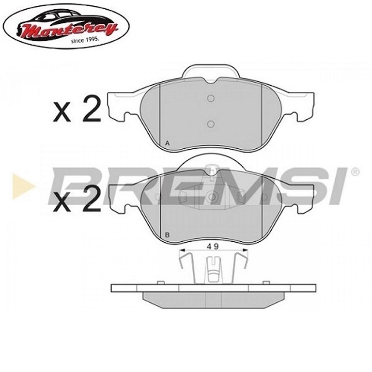 Kocione plocice prednje Renault Laguna II/III/Megane II '02-/Twingo II '07.-