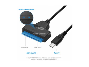 USB C na Sata 22 pin Napojni Kabl NKC-K022 55-067
