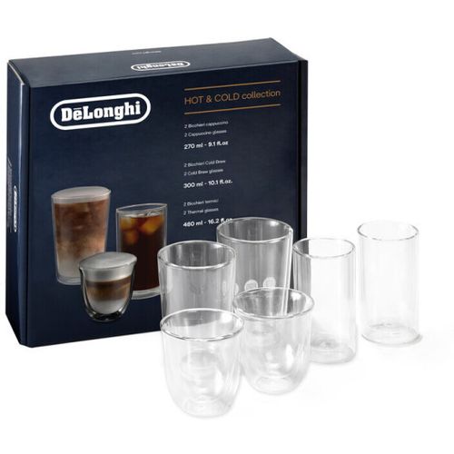 DeLonghi set čaša za toplu i hladnu kafu DLSC326