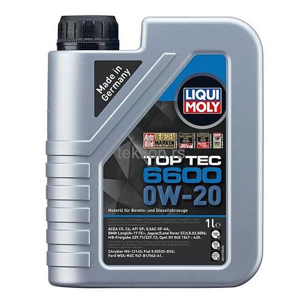 Liqui Moly Top Tec 6600 0W20 1Lit. sintetičko motorno ulje