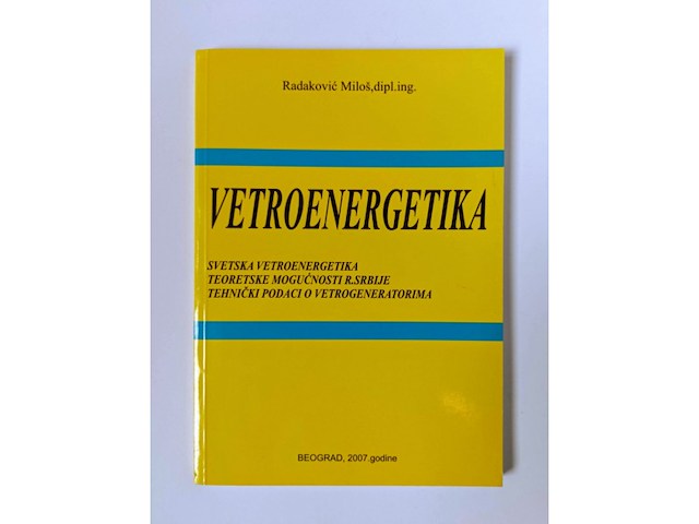 VETROENERGETIKA - Milos Radakovic