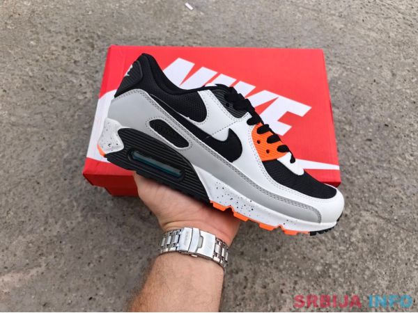 Nike Air Max 90 White Orange Black