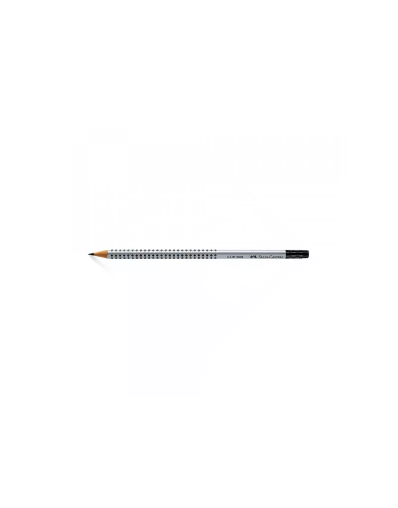 Grafitna olovka Faber Castel GRIP B sa gumicom siva 1172017