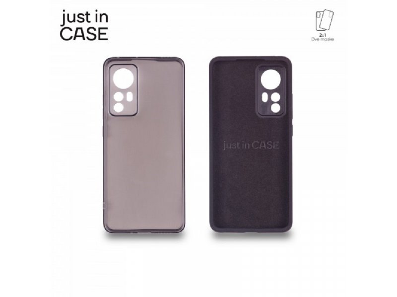 JUST IN CASE 2u1 Extra Case MIX PLUS Paket CRNI Za Xiaomi 12