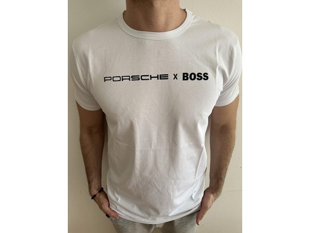 Hugo Boss Porsche bela muska majica HB53