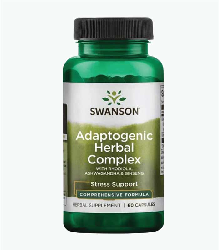 Swanson Adaptogenic Herbal Complex – Rhodiola, Ashwagandha & Ginseng