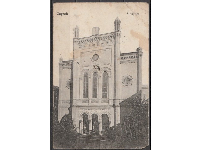 Hrvatska - Zagreb / Sinagoga / 1920