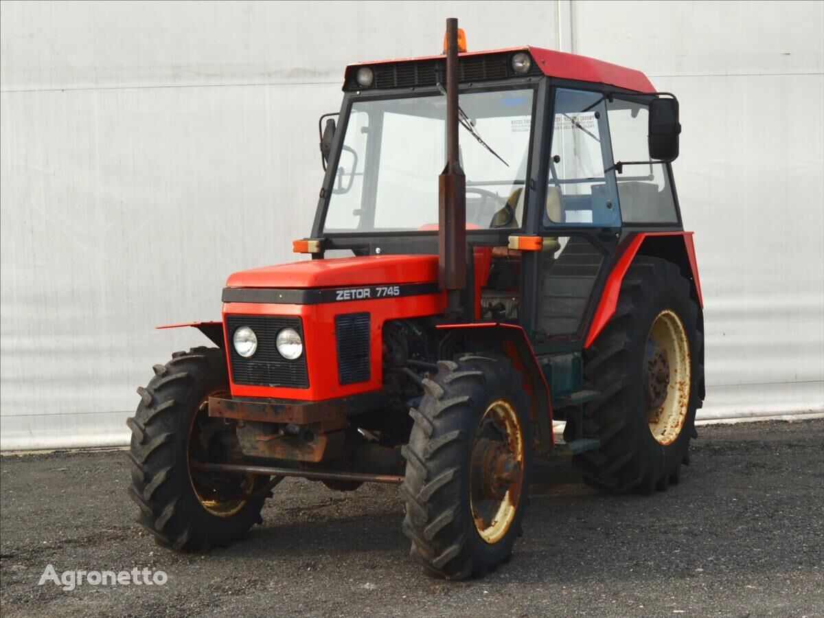 Zetor 7745 4x4 pluh, štěpkovač traktor točkaš