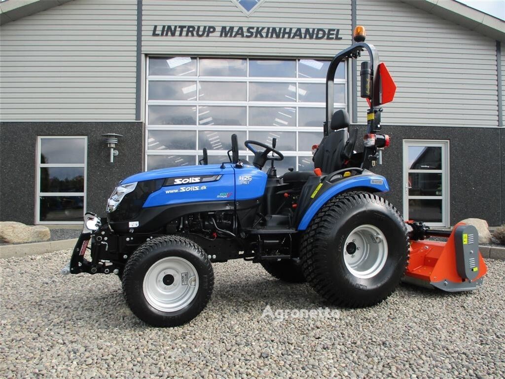 Solis 26 HST med Frontlift & FrontPTO mini traktor