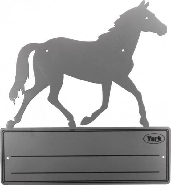York tabliczka na boks w kształcie konia oprema za konjogojstvo