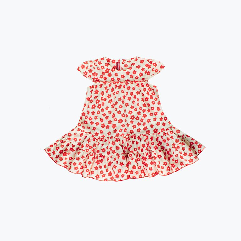 Cvetna haljina od 100% pamuka za devojčice