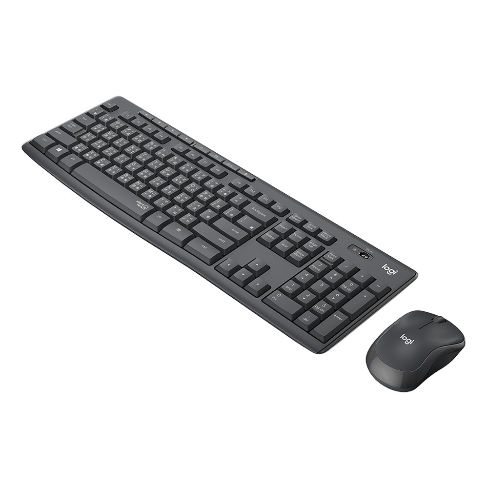 MK295 Silent Wireless Desktop Graphite US