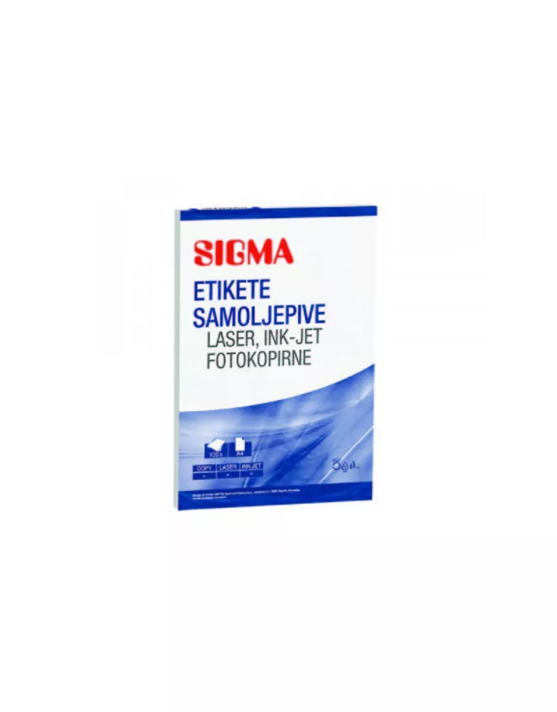 Nalepnice Sigma A4/12 105x48
