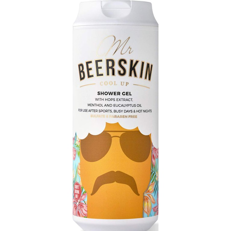 Mr Beerskin gel tuš cool up 440ml mr beerskin