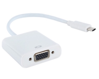 E-GREEN - Adapter USB 3.1 tip C (M) - VGA (F) beli