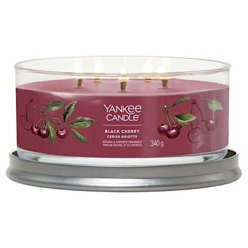 Black Cherry Signature Tumbler mirisna sveća - sa pet fitilja (trešnja, cimet, badem...)