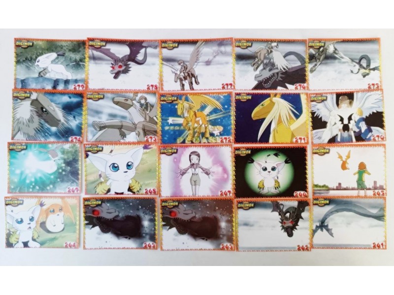 Digimon Slicice lot od 49 slicica 2