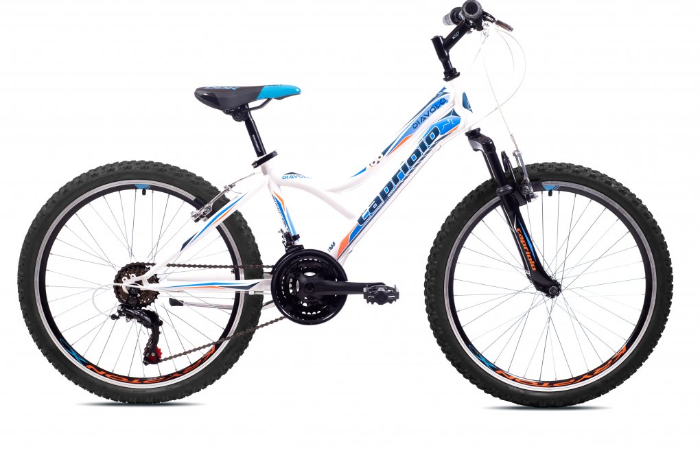 Bicikl Capriolo Diavolo 400 FS belo-plavo