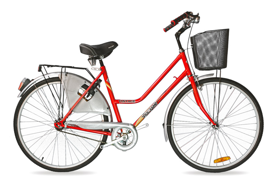 Bicikl Vector Vintage Lady Red