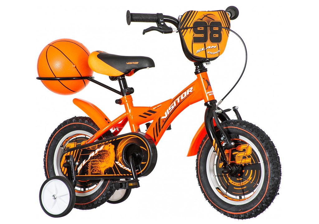 Bicikl Visitor Basket 12" narandžasti