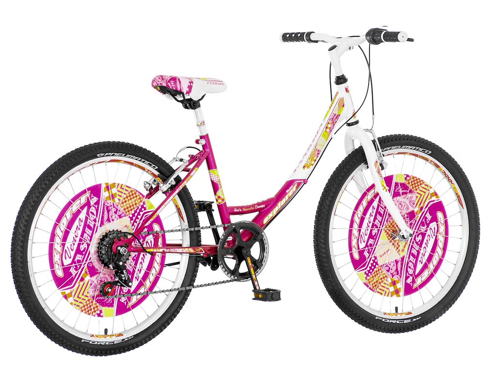 MTB bicikl Explorer Fashion 24 roze beli 6 brz.