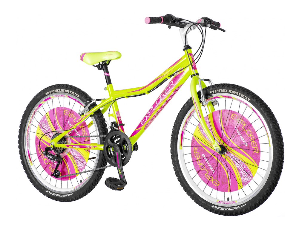 MTB bicikl Explorer Magnito 24 zeleno roza