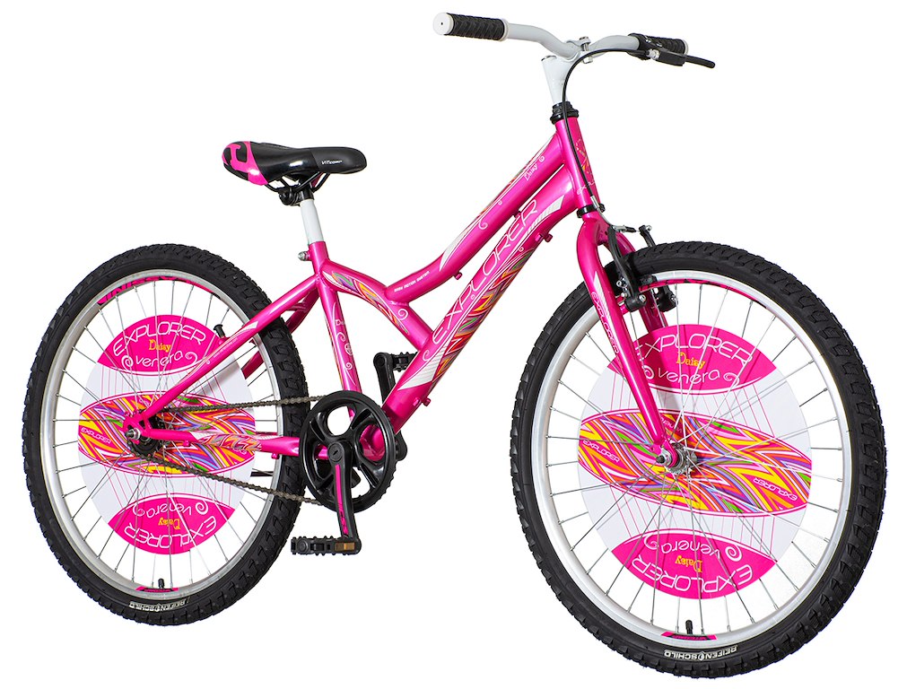 MTB bicikl Explorer Daisy 24 roze beli