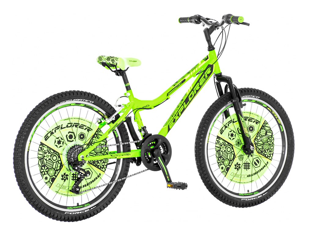 MTB bicikl Explorer Magnito 24 zeleno crni
