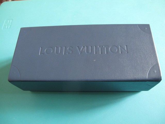 Louis Vuitton blue leather sunglass case