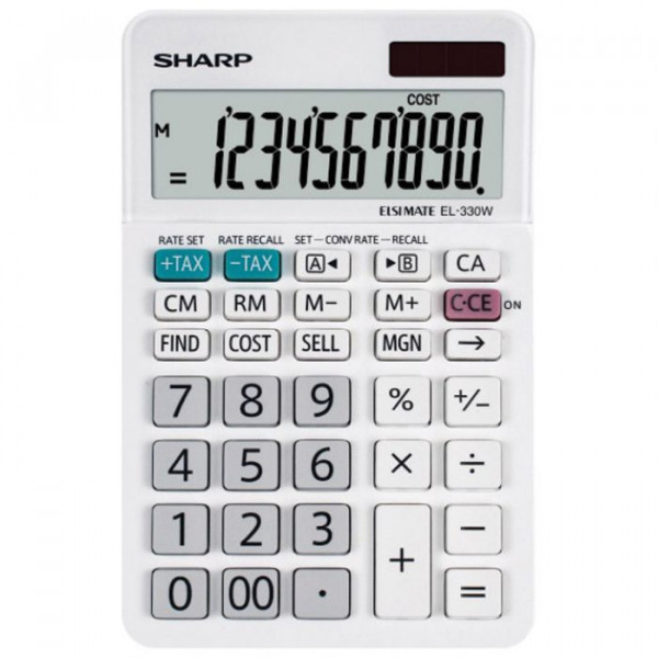 Kalkulator komercijalni 10mesta sharp el-330w beli blister