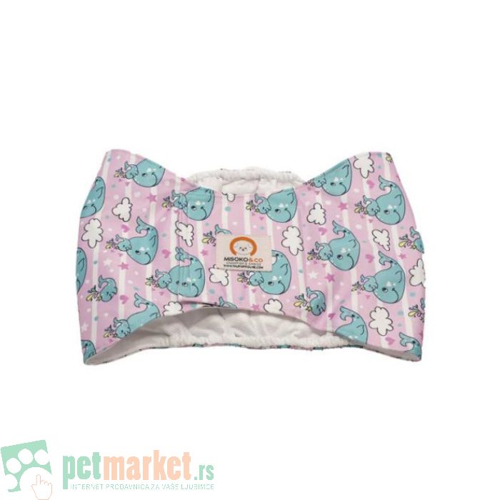 Misoko&Co: Perive pelene za mužijake Diapers Reusable Male, L