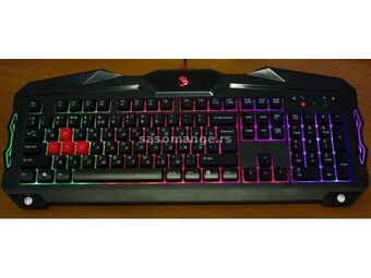 x-A4-B2100 A4Tech Bloody Gejmerska svetleca tastatura(LED)+mis, black, USB,US layout B210+V9C