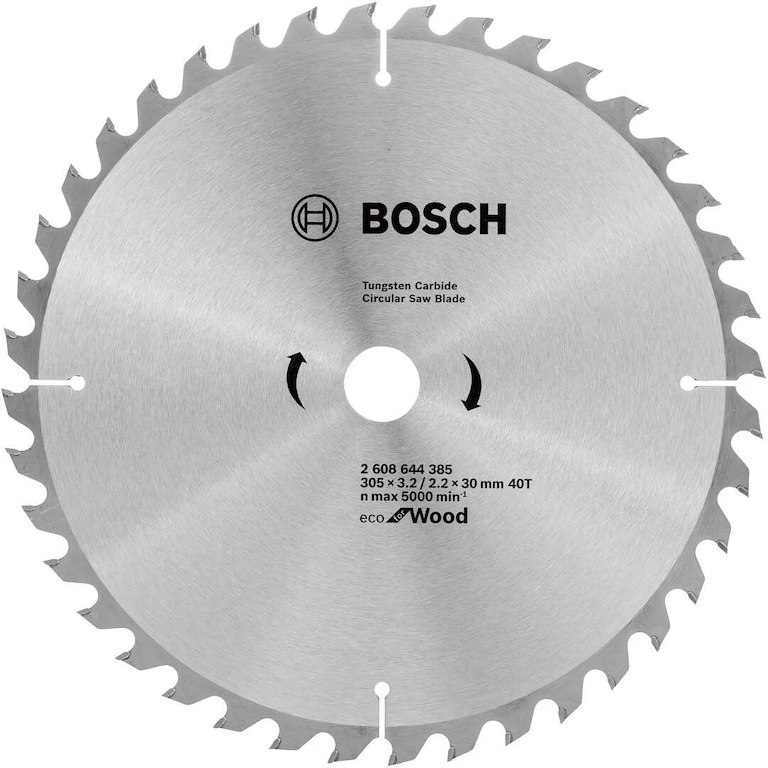 Kružna testera za drvo ECO 305x2.2mm - 40 zuba BOSCH