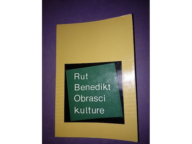 Rut Benedikt Obrasci Kulture
